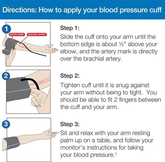 Microlife Replacement Blood Pressure Cuff (Medium (8.7-12.6 inch ...