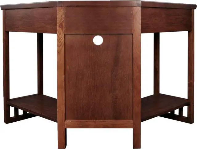 Leick Home 82430 Mission Corner Desk, Writing Computer Desk with Drop ...