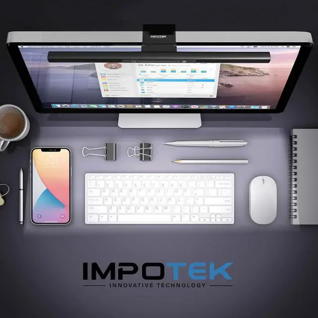 LED Monitor Lamp, Smart Screen Light Bar with Anti-Glare, Touch Control ...