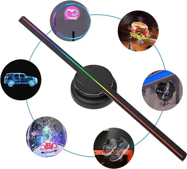 Hologram Fan Projector,Naked Eye 3D Holographic Animation,Advertising ...