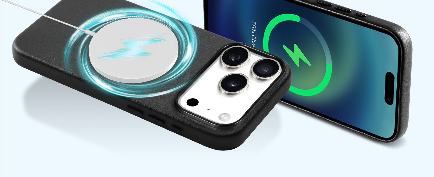 Genuine Leather Case for iPhone 17 Pro Max 6.9" 2025 | [Camera Button ...